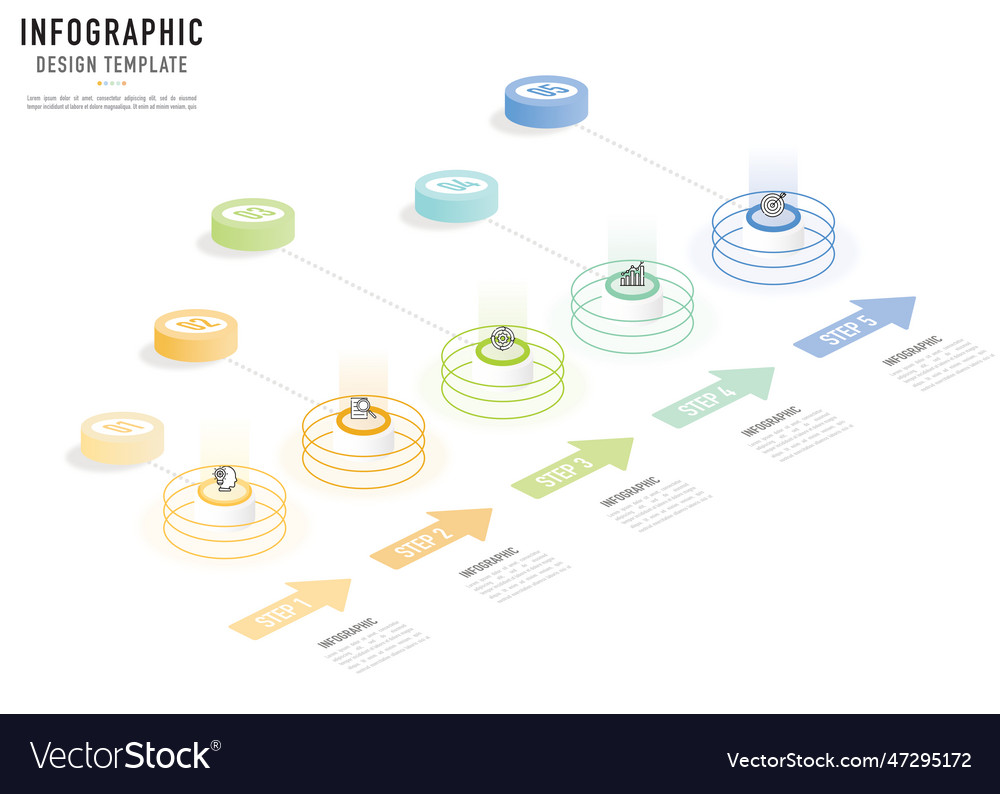 Circular isometric mind map infographic Royalty Free Vector Circular isometric mind map infographic Royalty Free Vector