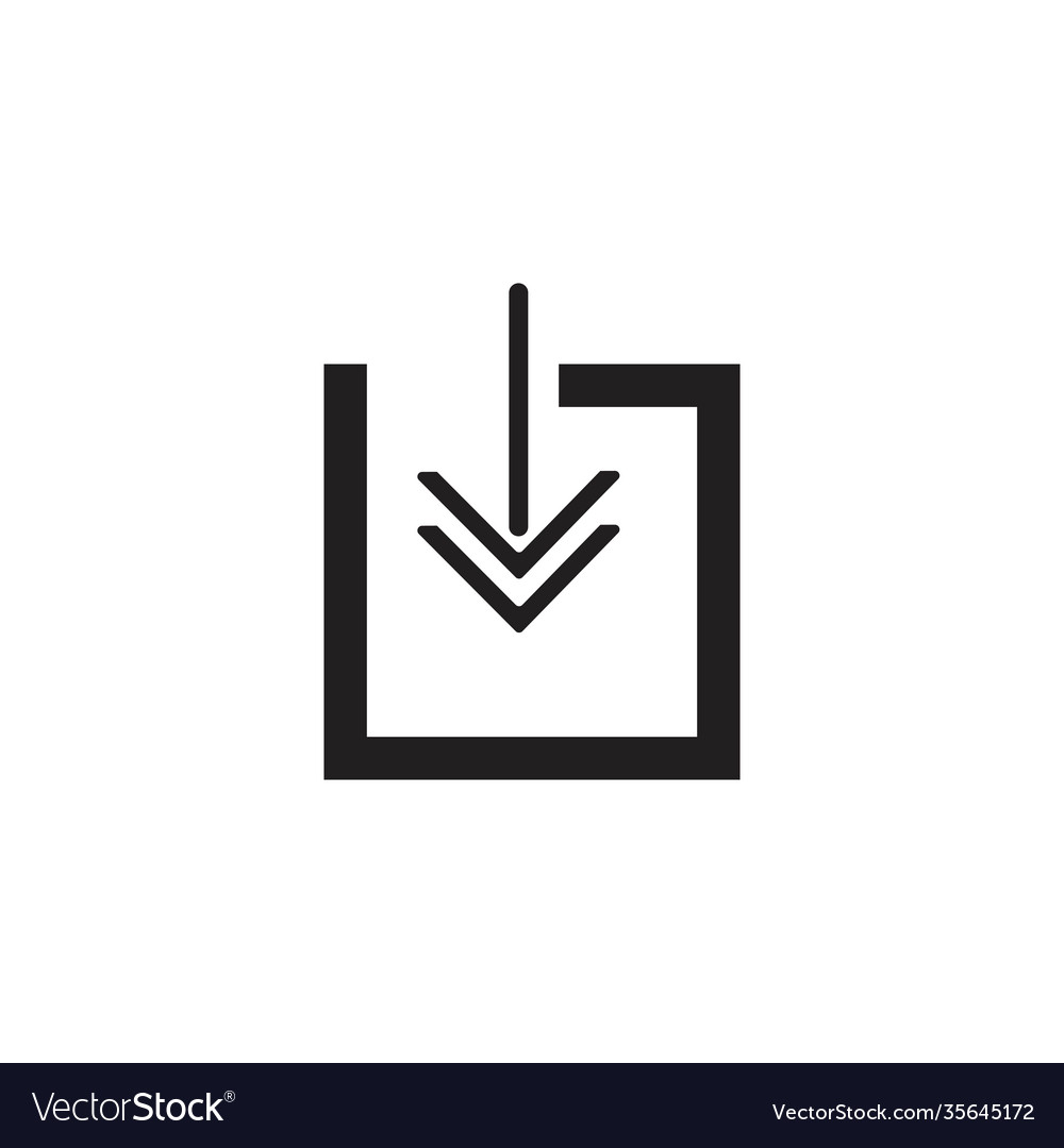 Download icon symbol design template Royalty Free Vector