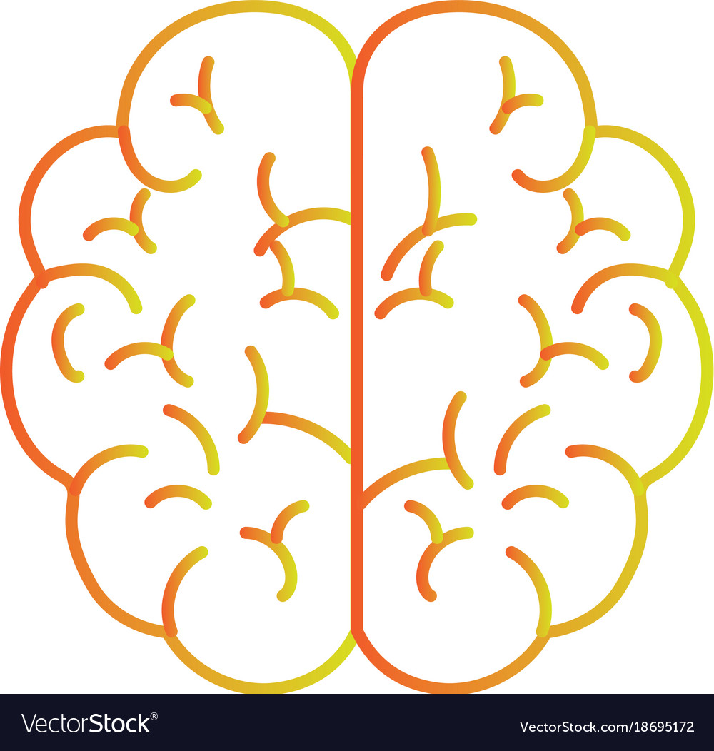 Isolated brain design Royalty Free Vector Image