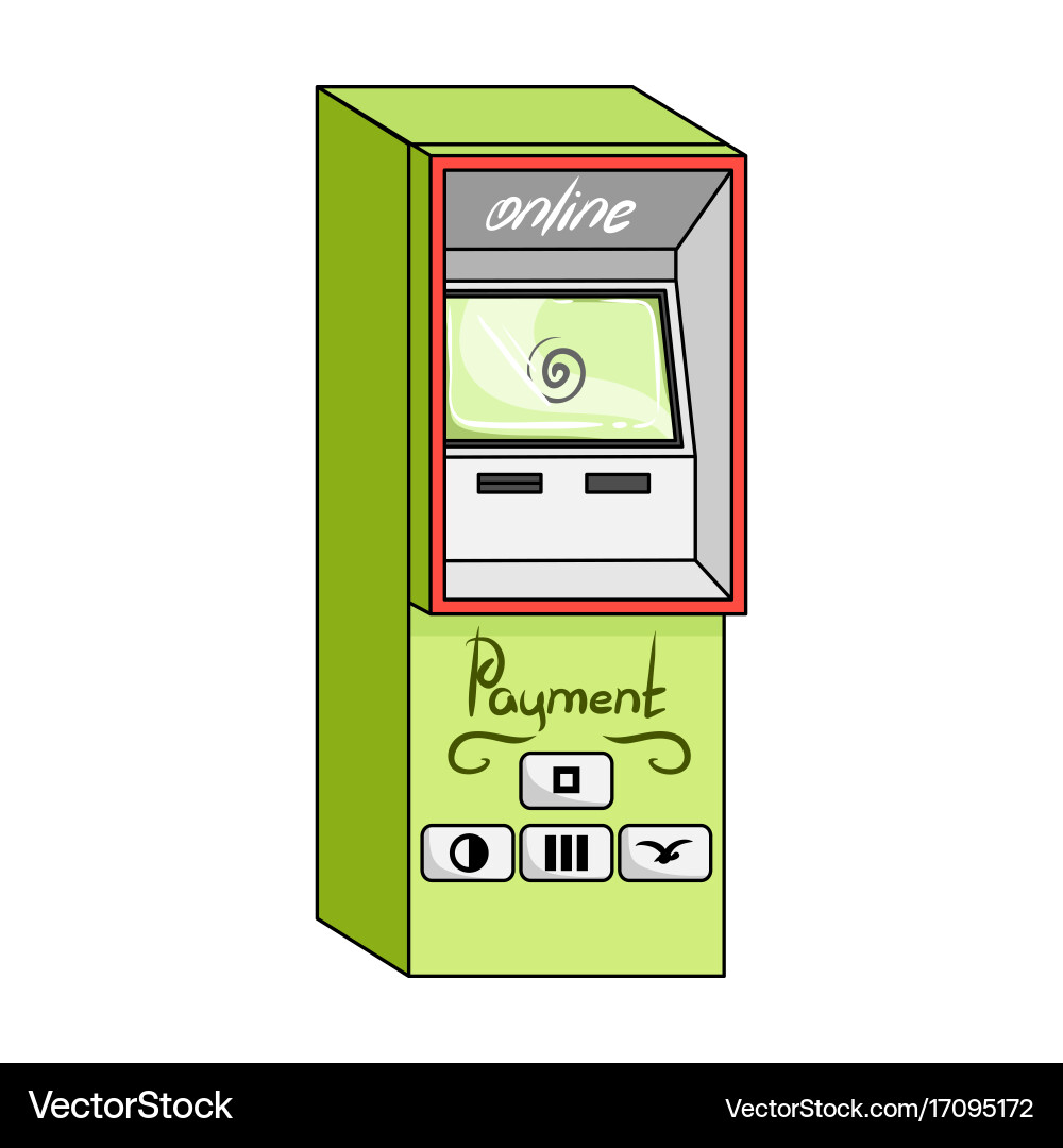 Terminal for various types of payment terminals Vector Image