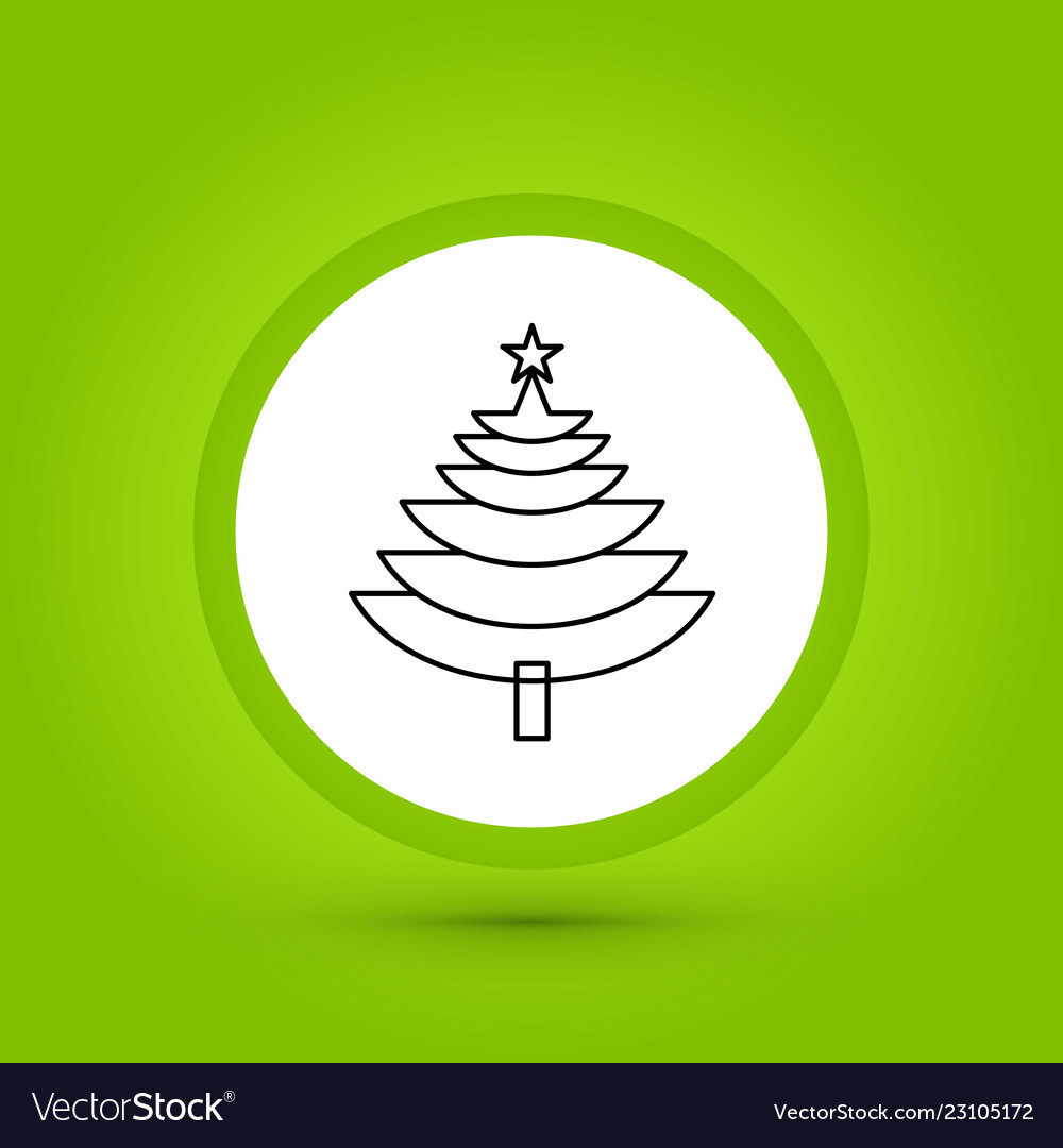 Tree icon in creative design with elements Vector Image