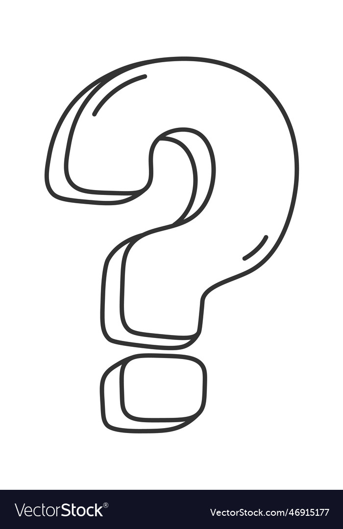Comic question mark Royalty Free Vector Image - VectorStock