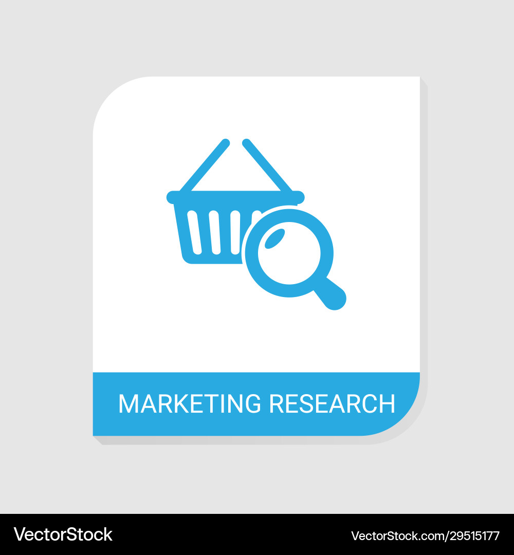 Editable filled marketing research icon from Vector Image