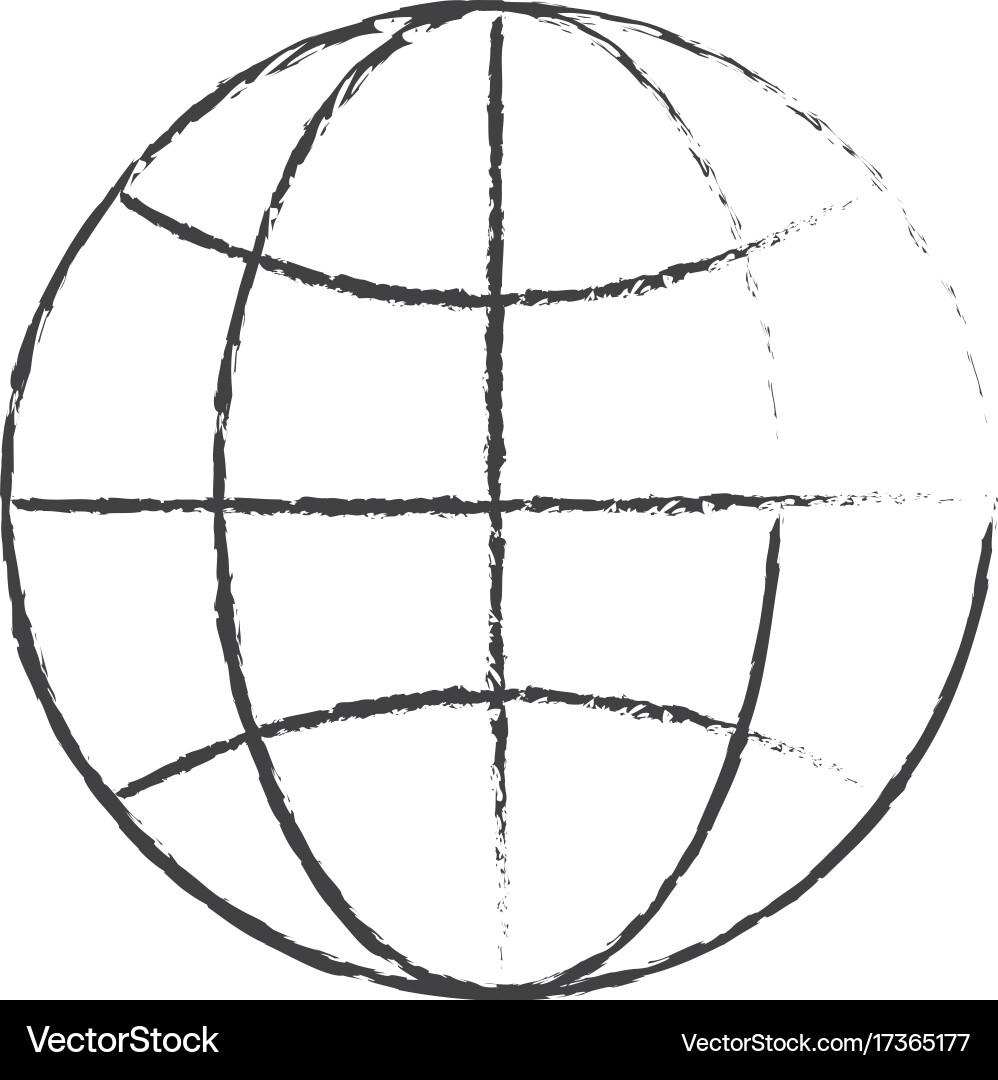 Figure global earth planet to network connect Vector Image