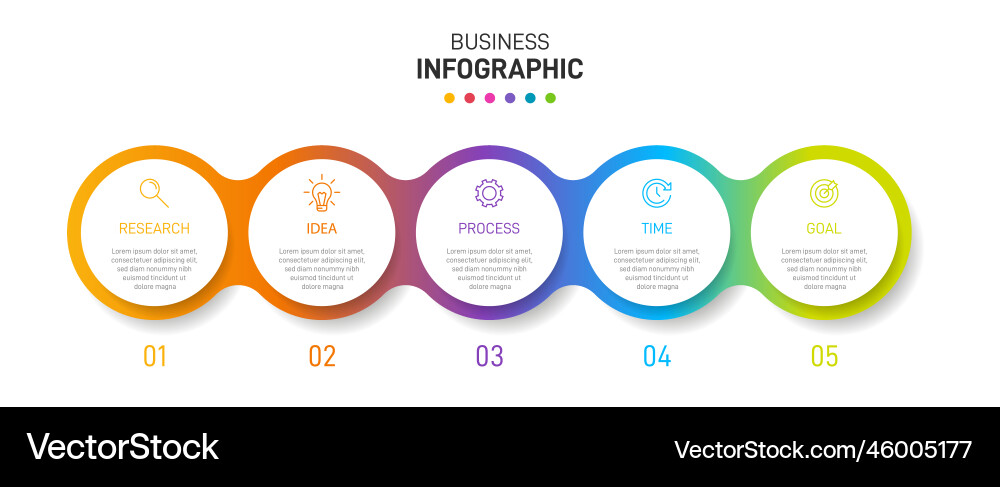 Infographic design with icons and 5 options Vector Image