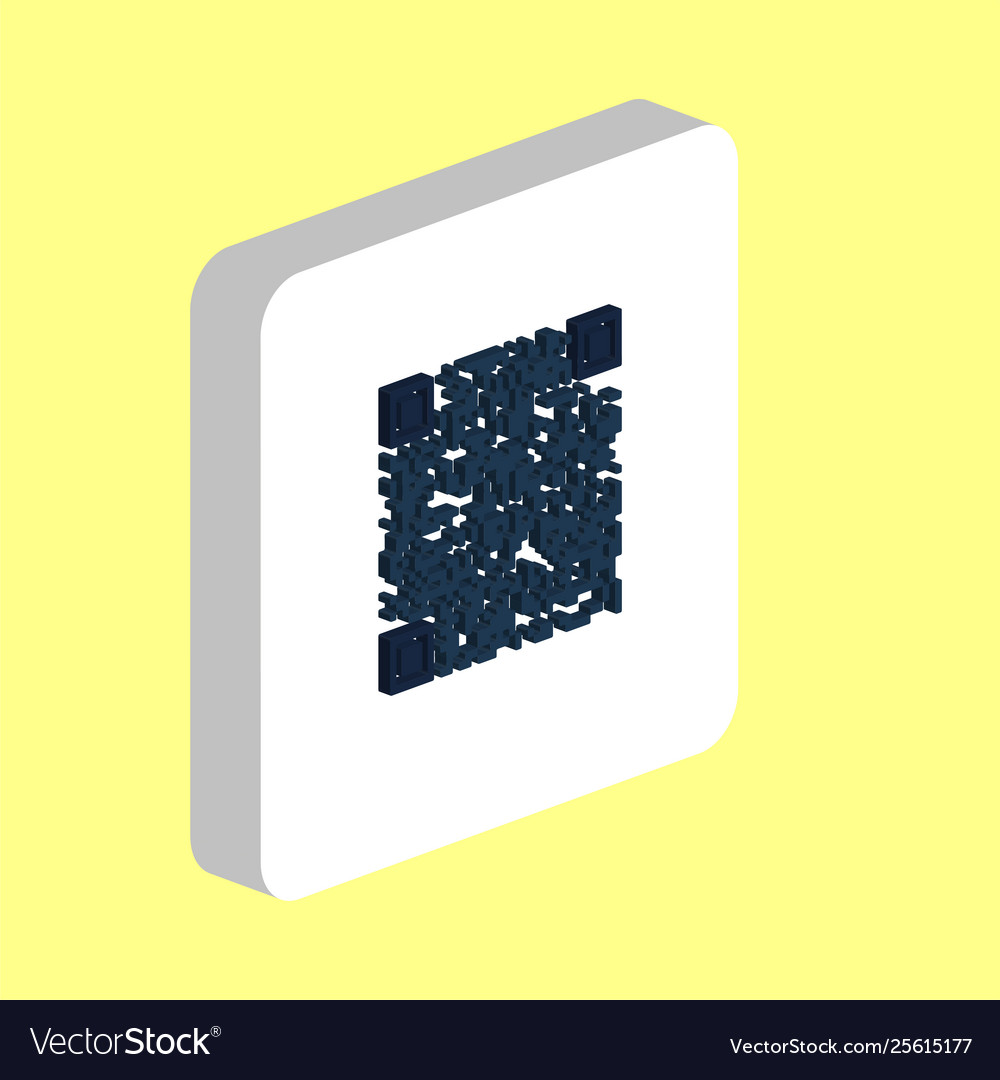 Qr code computer symbol Royalty Free Vector Image