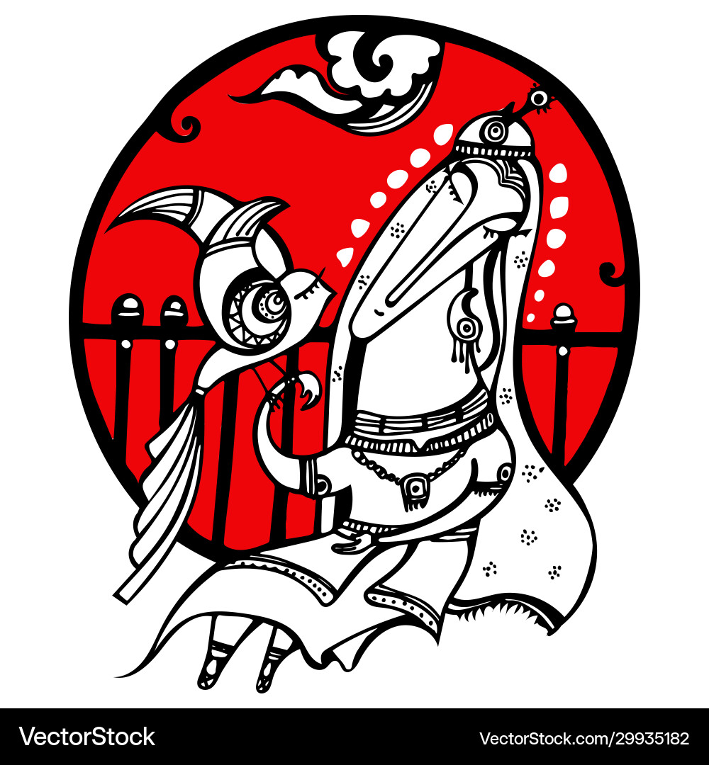Abstract design ferdowsi shahnameh characters Vector Image