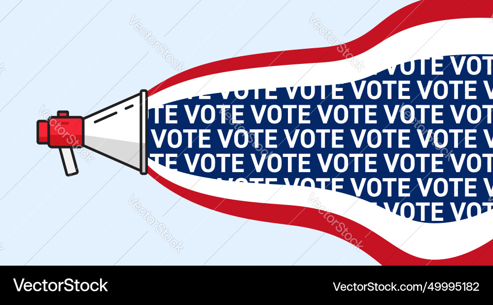 American presidential elections campaign Vector Image