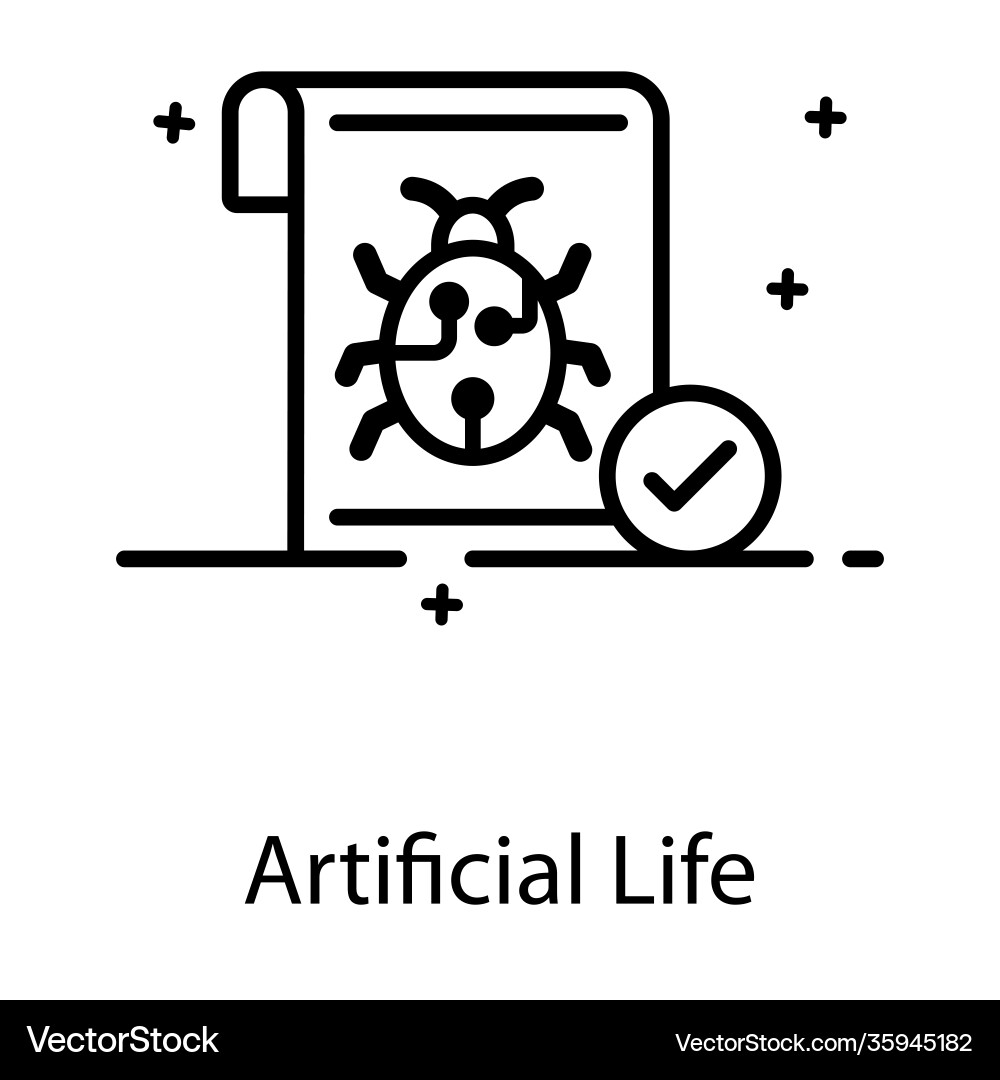 Artificial life Royalty Free Vector Image - VectorStock