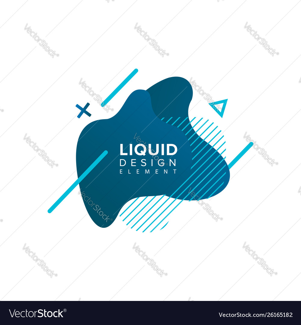 Color abstract liquid shape fluid overlap Vector Image Color abstract liquid shape fluid overlap Vector Image