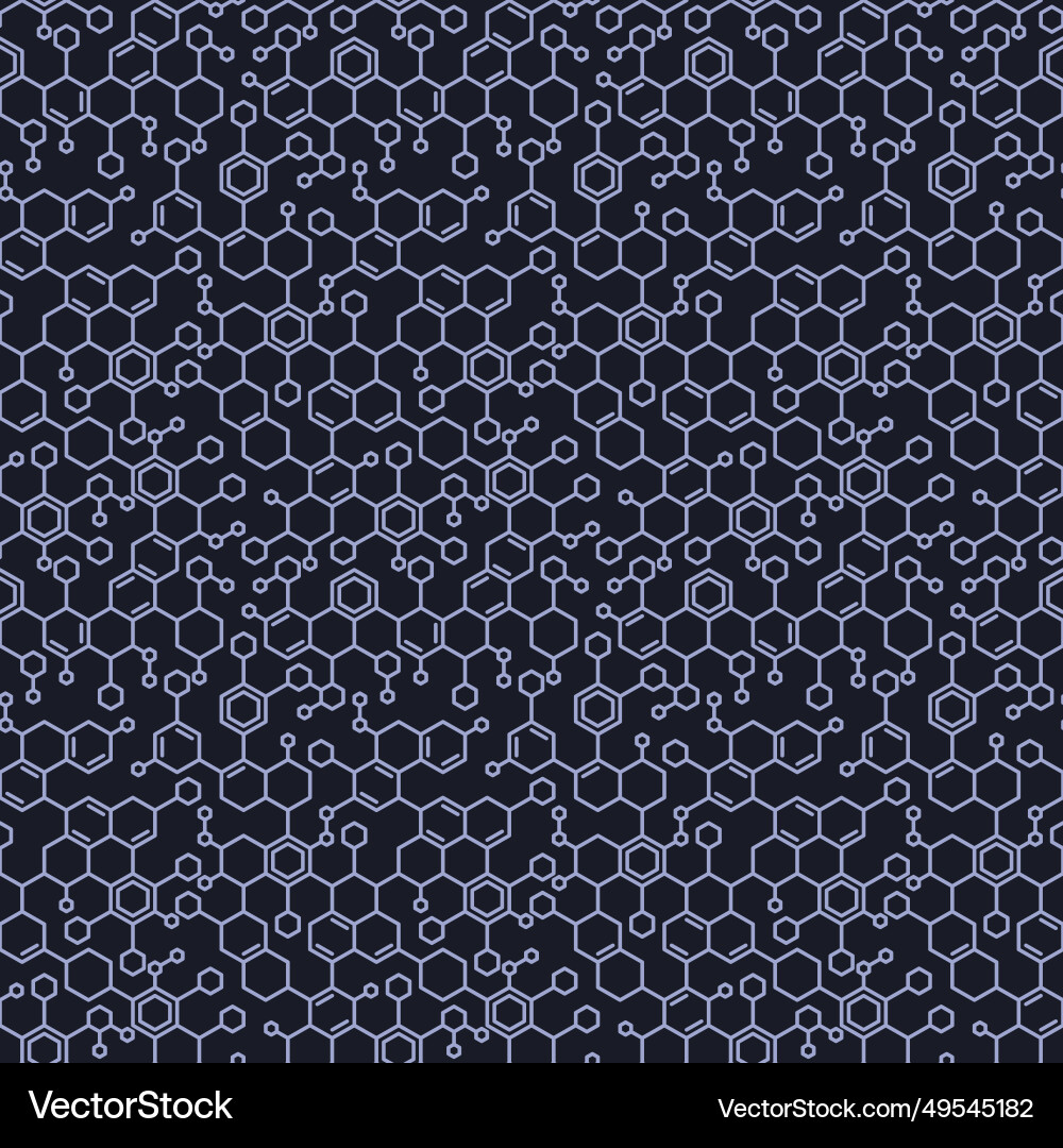 Molecule background micro structure seamless Vector Image