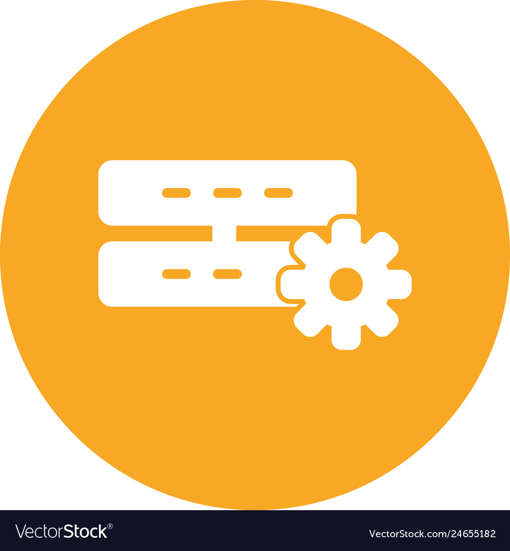 Server setting icon Royalty Free Vector Image - VectorStock