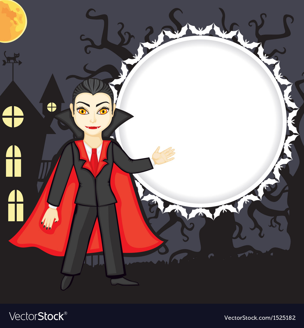 Vampire background Royalty Free Vector Image - VectorStock