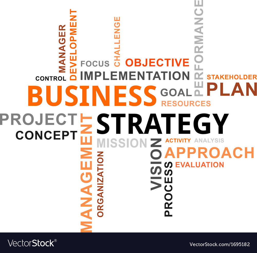 Word cloud business strategy Royalty Free Vector Image Word cloud business strategy Royalty Free Vector Image