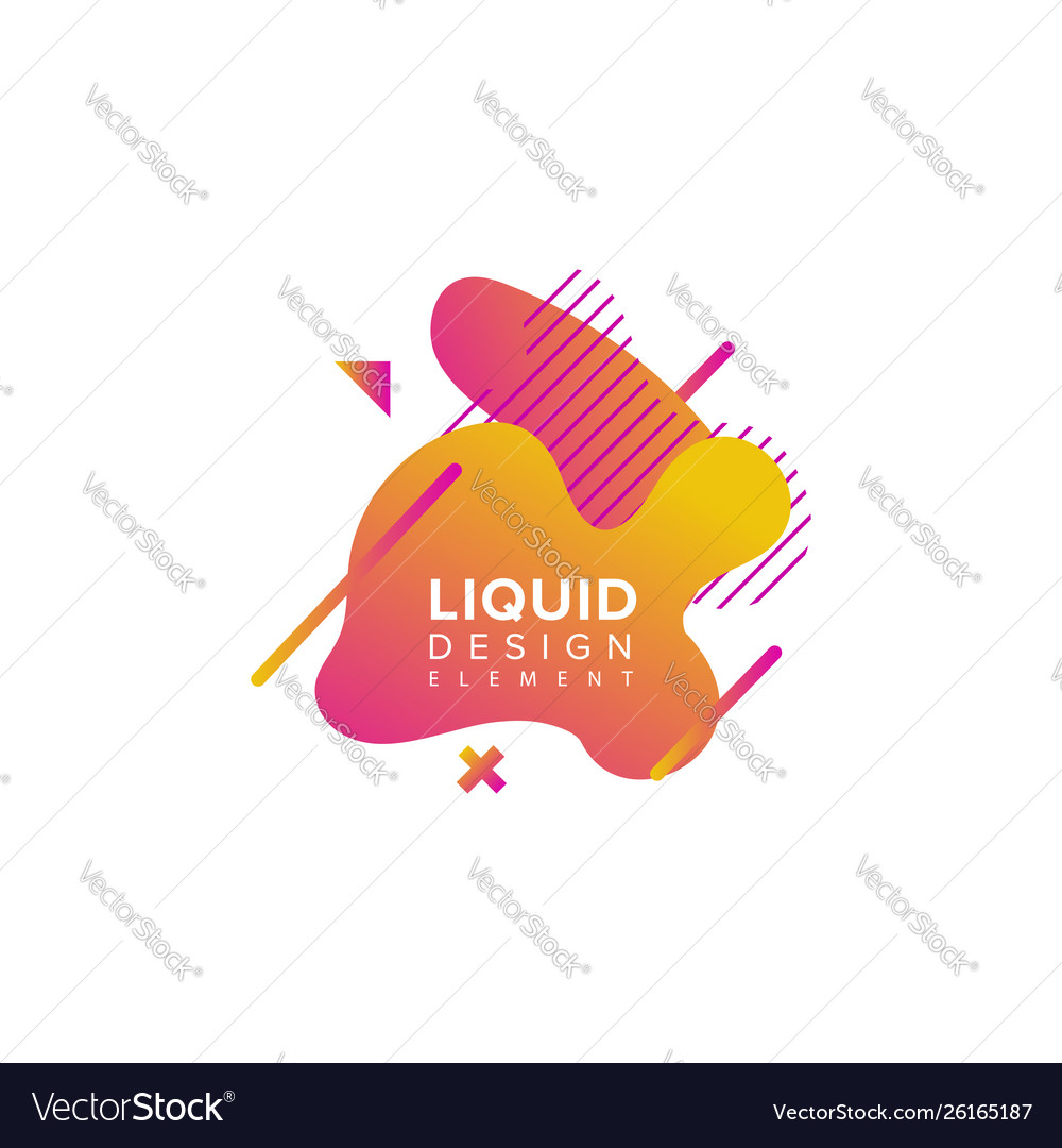 Color abstract liquid shape fluid overlap Vector Image Color abstract liquid shape fluid overlap Vector Image