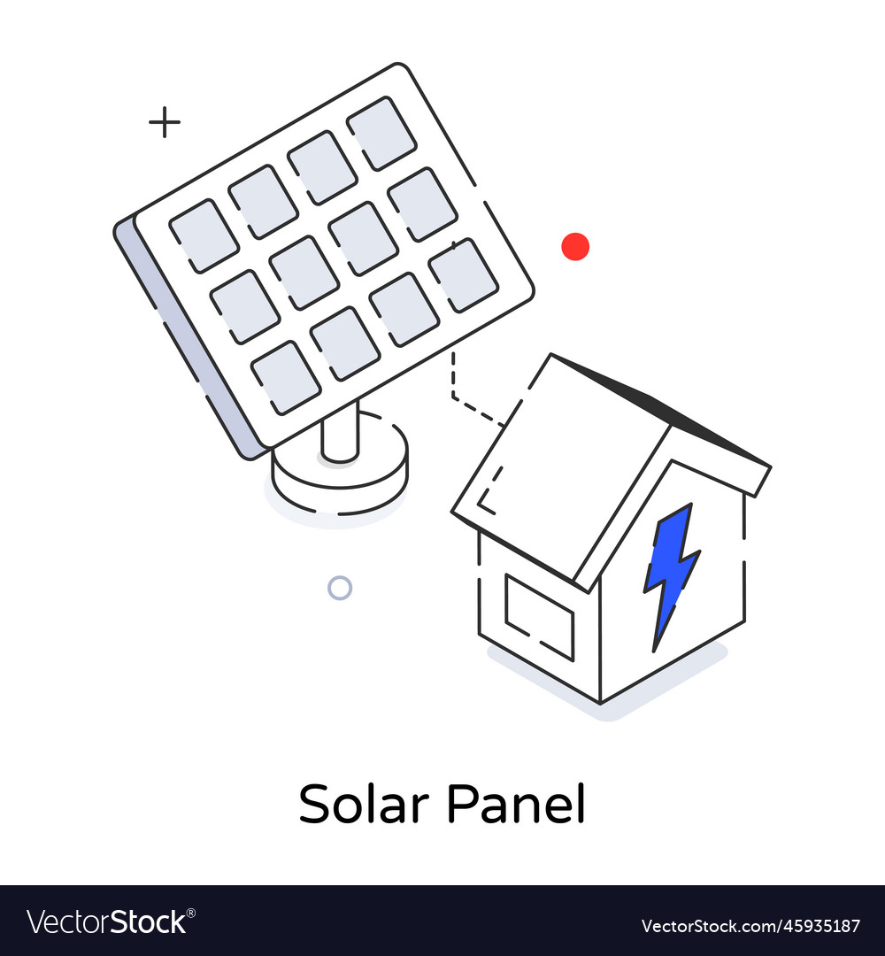 Solar panel Royalty Free Vector Image - VectorStock