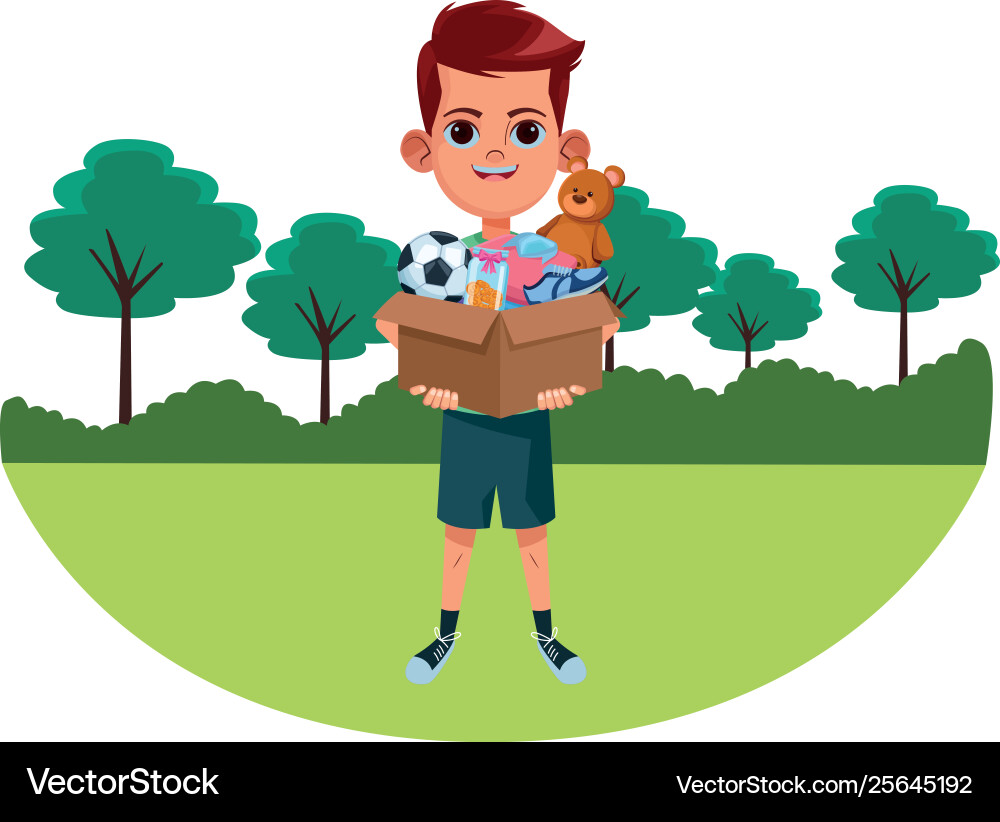 Little kid avatar cartoon character Royalty Free Vector