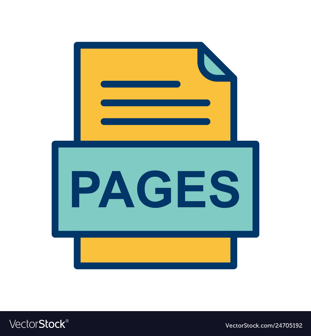 Pages file document icon Royalty Free Vector Image