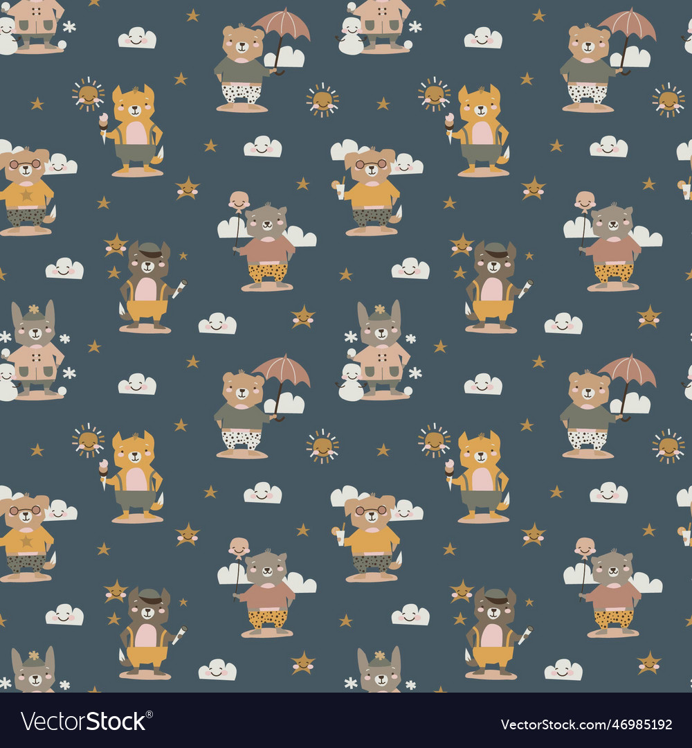 Seamless pattern Royalty Free Vector Image - VectorStock