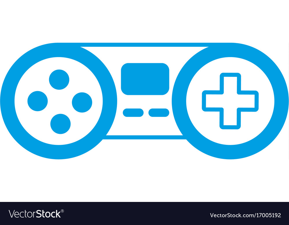 Videogame controller icon Royalty Free Vector Image