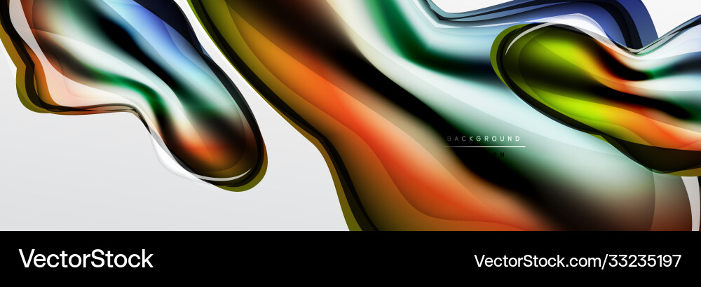 Abstract background flowing liquid style Vector Image