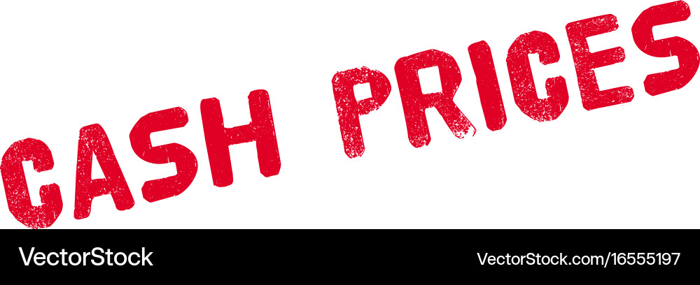Cash prices rubber stamp Royalty Free Vector Image