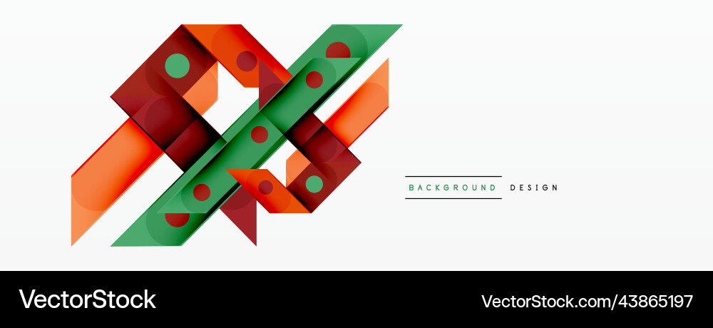 Color overlapping stripes background colorful Vector Image