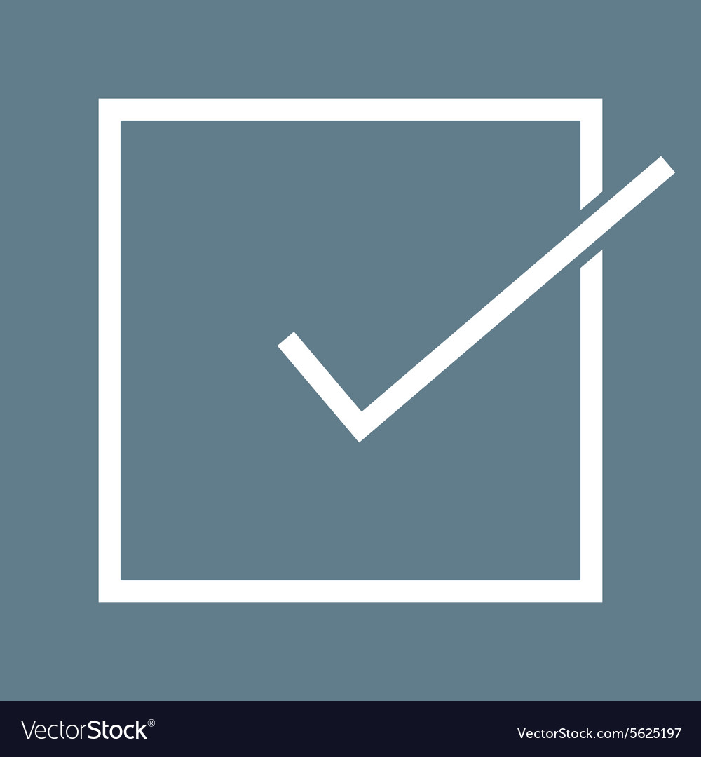 Correct tick Royalty Free Vector Image - VectorStock