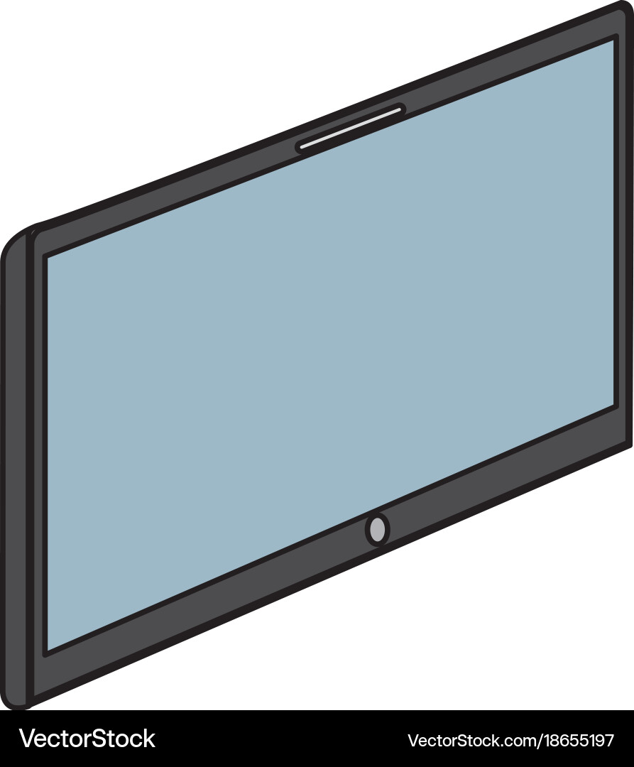 Device tablet technology gadget with blank screen Vector Image