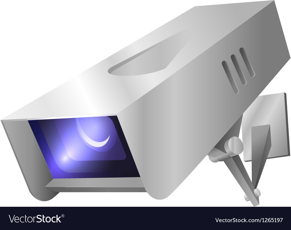 Outdoor security camera Royalty Free Vector Image