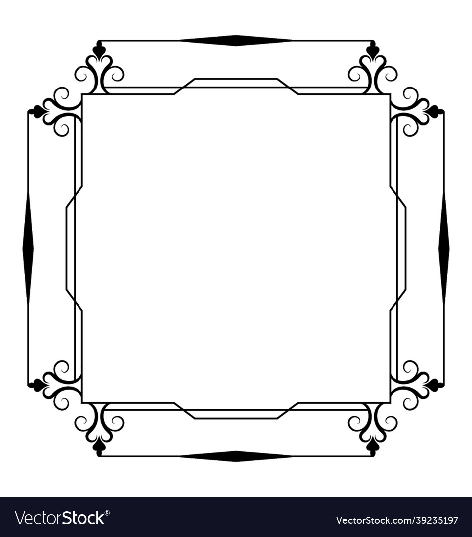 Square frame Royalty Free Vector Image - VectorStock