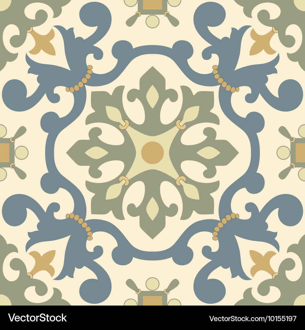 Traditional arabic ornament seamless Royalty Free Vector