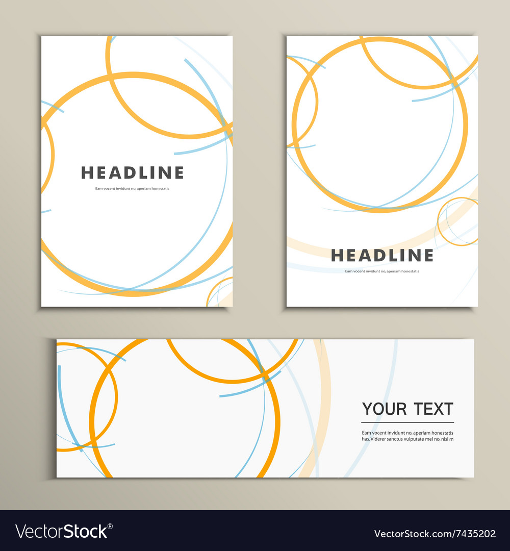 Abstract circle set Royalty Free Vector Image - VectorStock