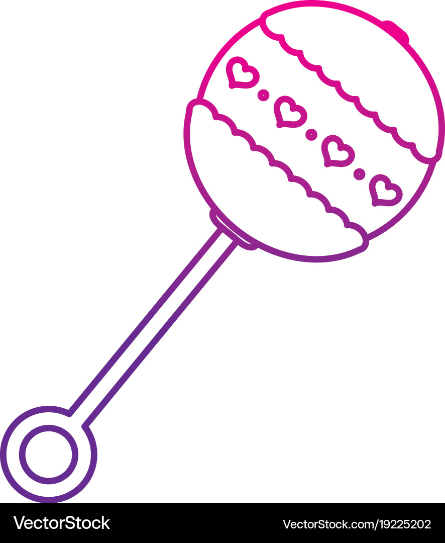 Baby maraca design Royalty Free Vector Image - VectorStock