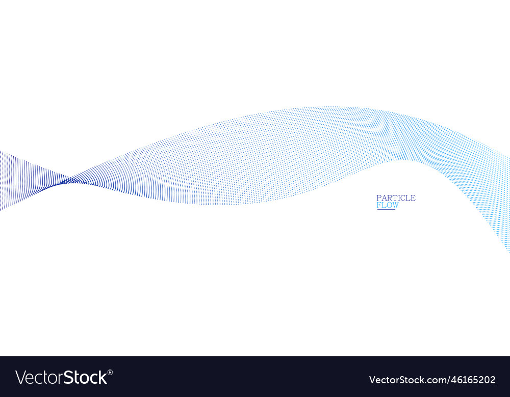 Blue airy particles flow design abstract Vector Image Blue airy particles flow design abstract Vector Image