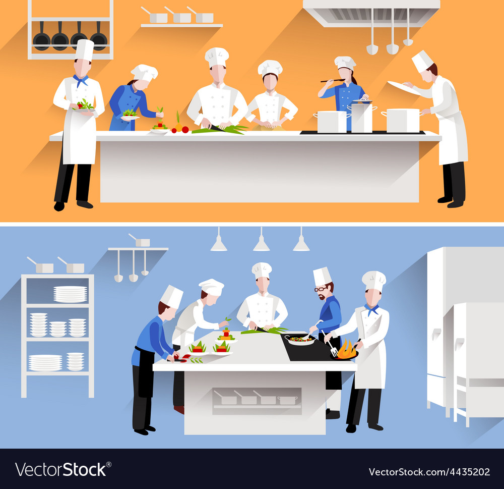 Cooking process Royalty Free Vector Image - VectorStock