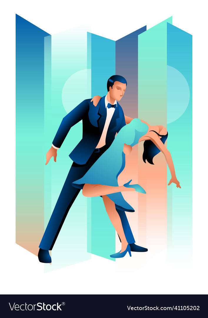 Couple dancing Royalty Free Vector Image - VectorStock