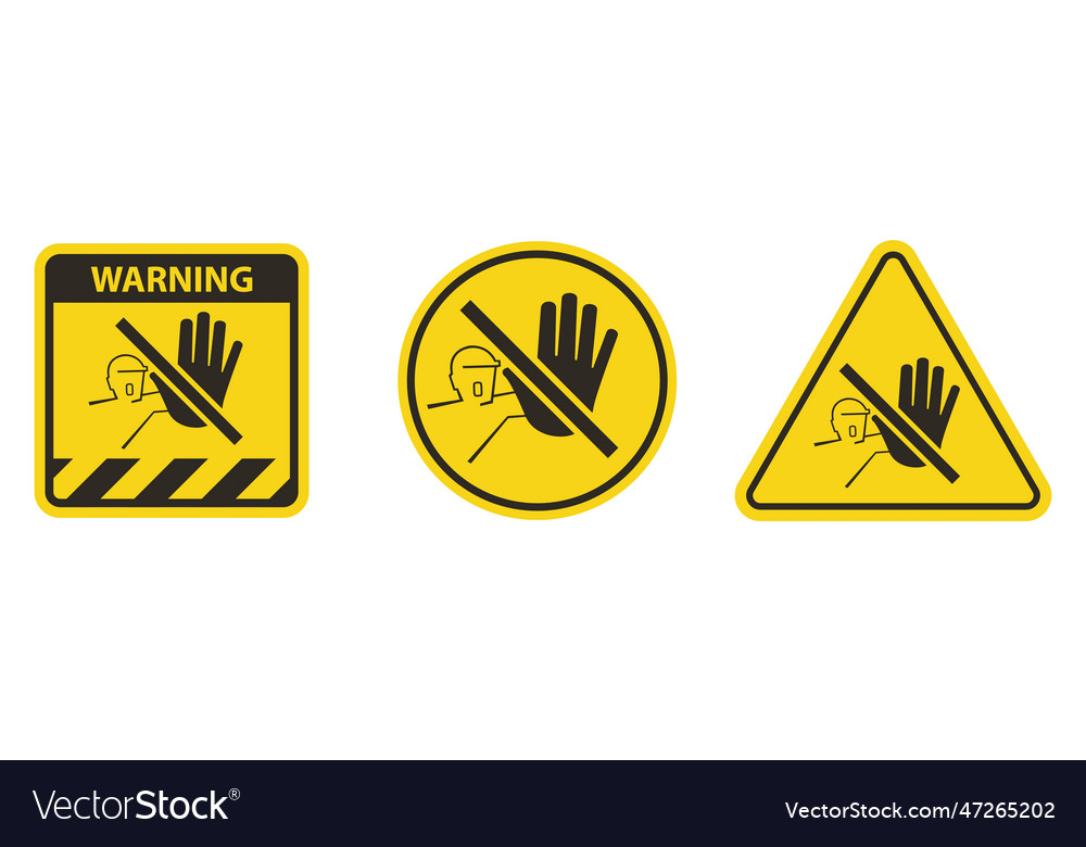 Do not enter before being allowed Royalty Free Vector Image