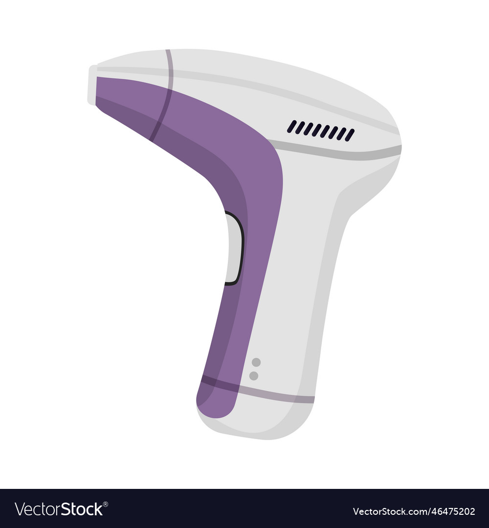 Flat laser epilator Royalty Free Vector Image - VectorStock
