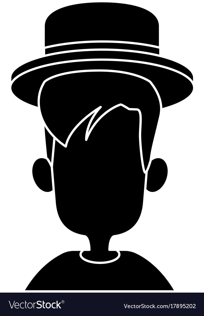 Man with hat Royalty Free Vector Image - VectorStock