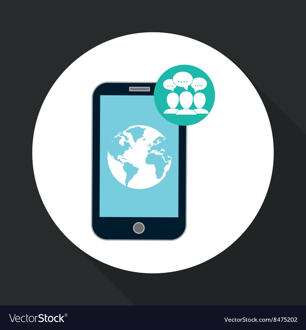 Smartphone design editable Royalty Free Vector Image