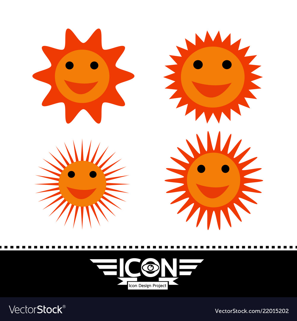 Sun sign Royalty Free Vector Image - VectorStock