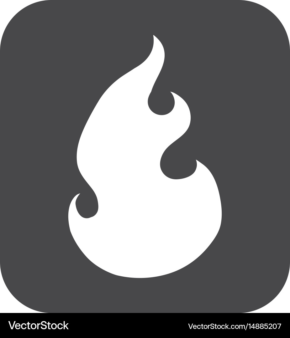 Fire burn symbol Royalty Free Vector Image - VectorStock
