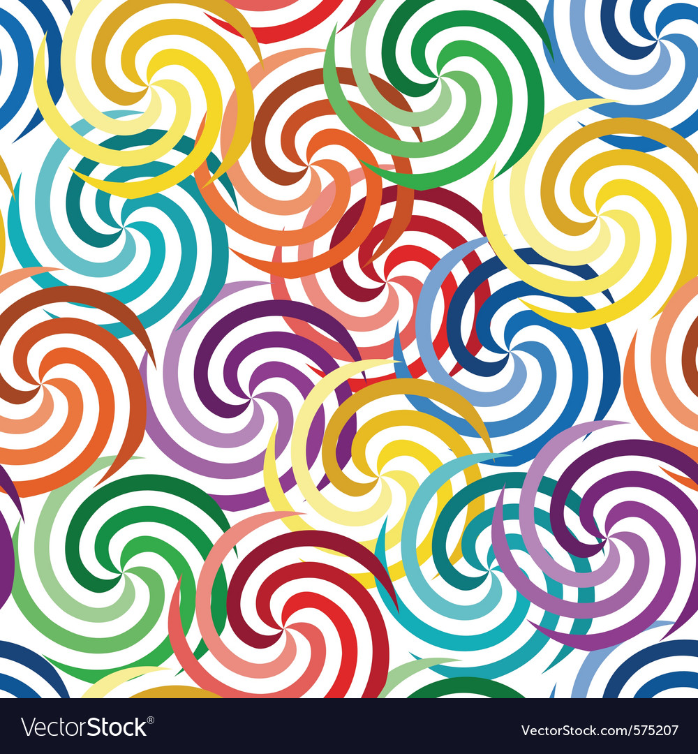 Seamless vivid swirl pattern Royalty Free Vector Image Seamless vivid swirl pattern Royalty Free Vector Image