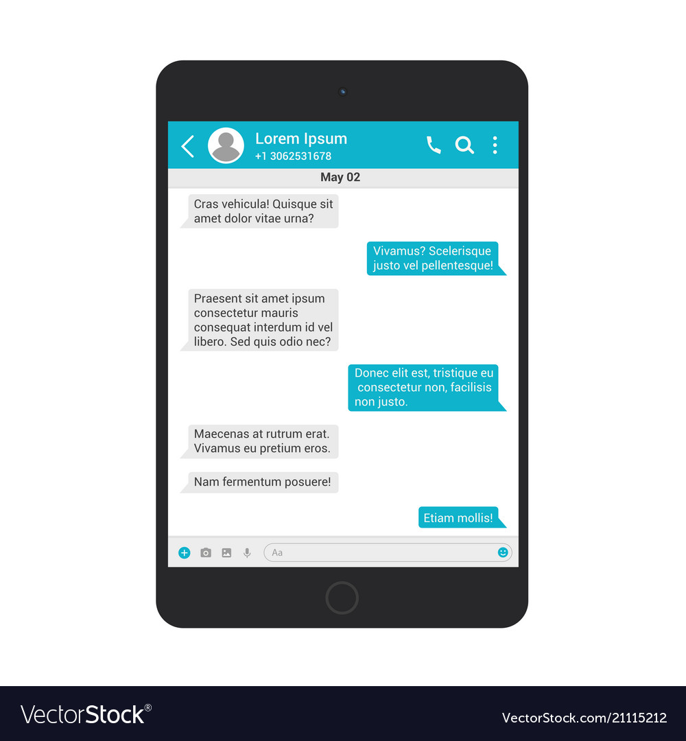 Chating and messaging concept Royalty Free Vector Image