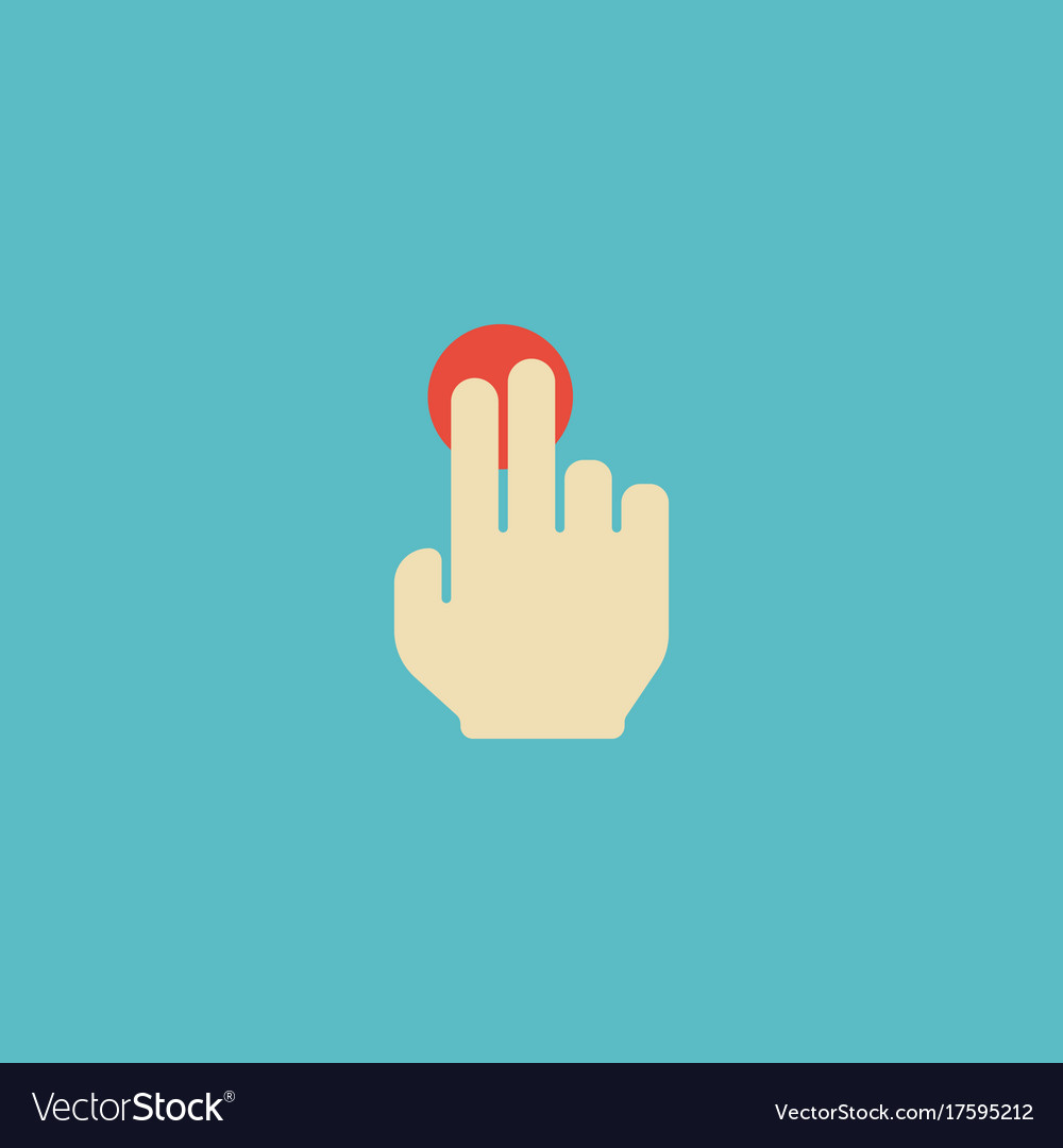 Flat icon hold element Royalty Free Vector Image