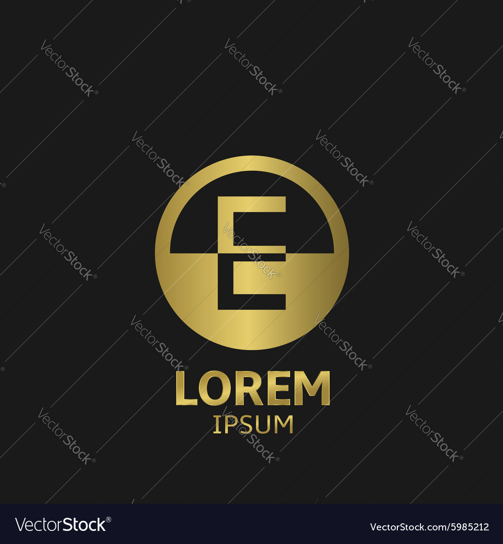Letter e Royalty Free Vector Image - VectorStock