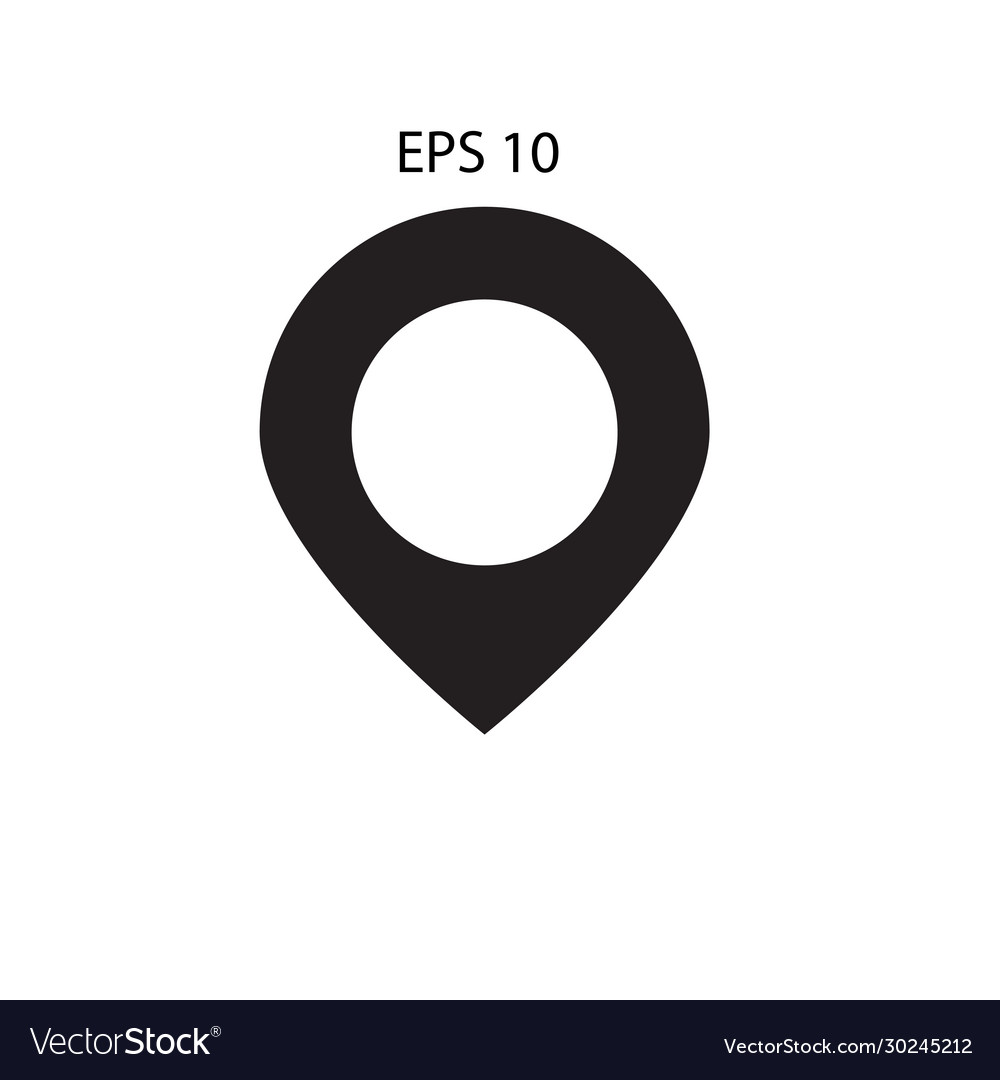 Map pointer direction icon location mark symbol Vector Image