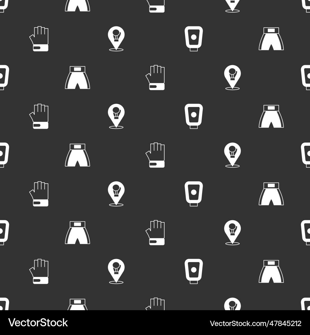 Set boxing training paws short mma glove Vector Image