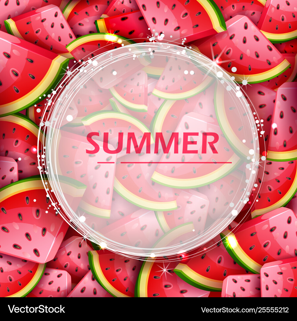 Summer time poster wallpaper for fun party Vector Image